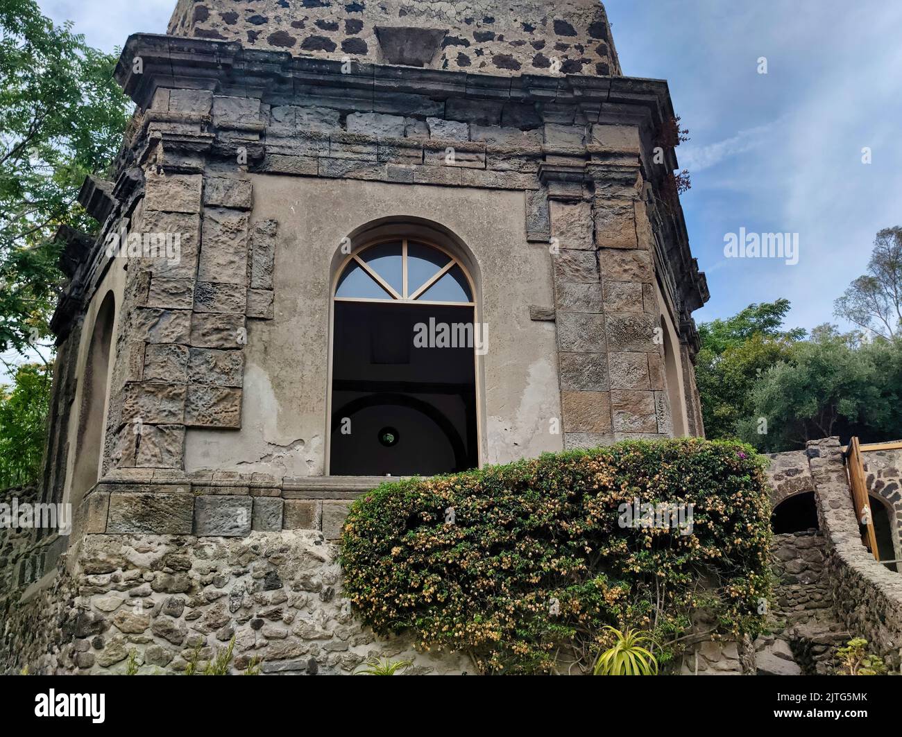 Innere Struktur der aragonesischen Burg die Festung, die in Ischia ...