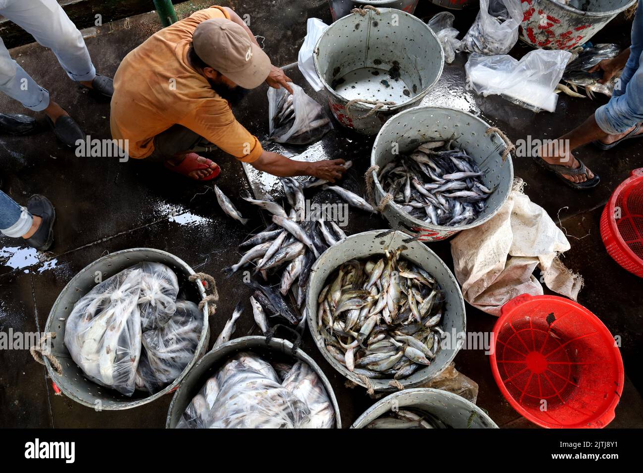 Rangamati, Rangamati, Bangladesch. 31. August 2022. Ein Arbeiter ...