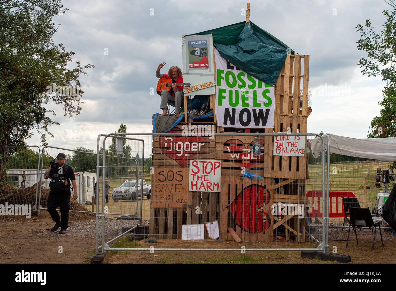 CHERTSEY, Surrey, Großbritannien. 31.. August 2022. Scott Breen, ein ...