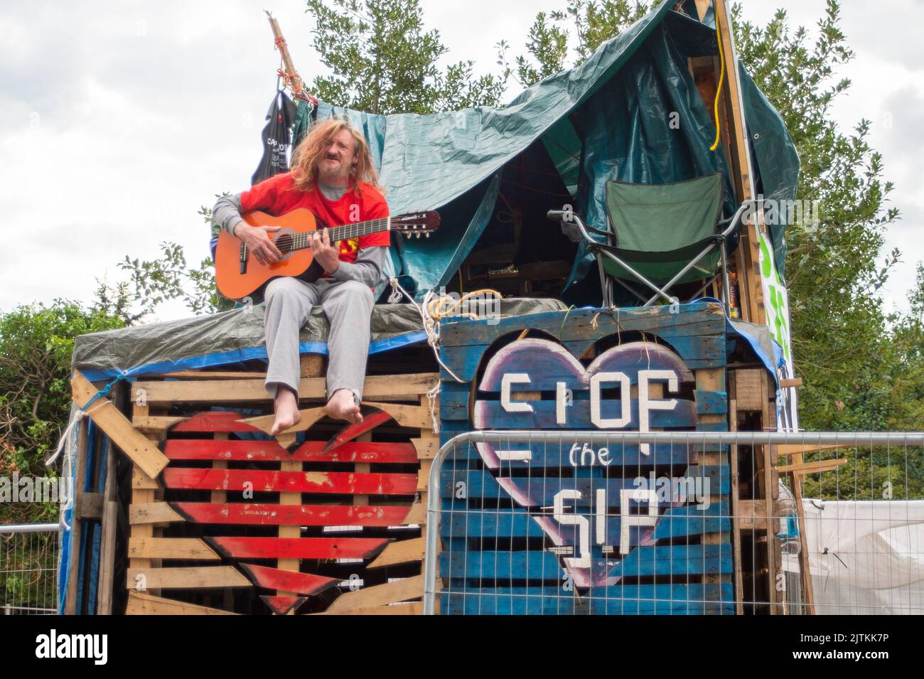 CHERTSEY, Surrey, Großbritannien. 31.. August 2022. Scott Breen, ein ...