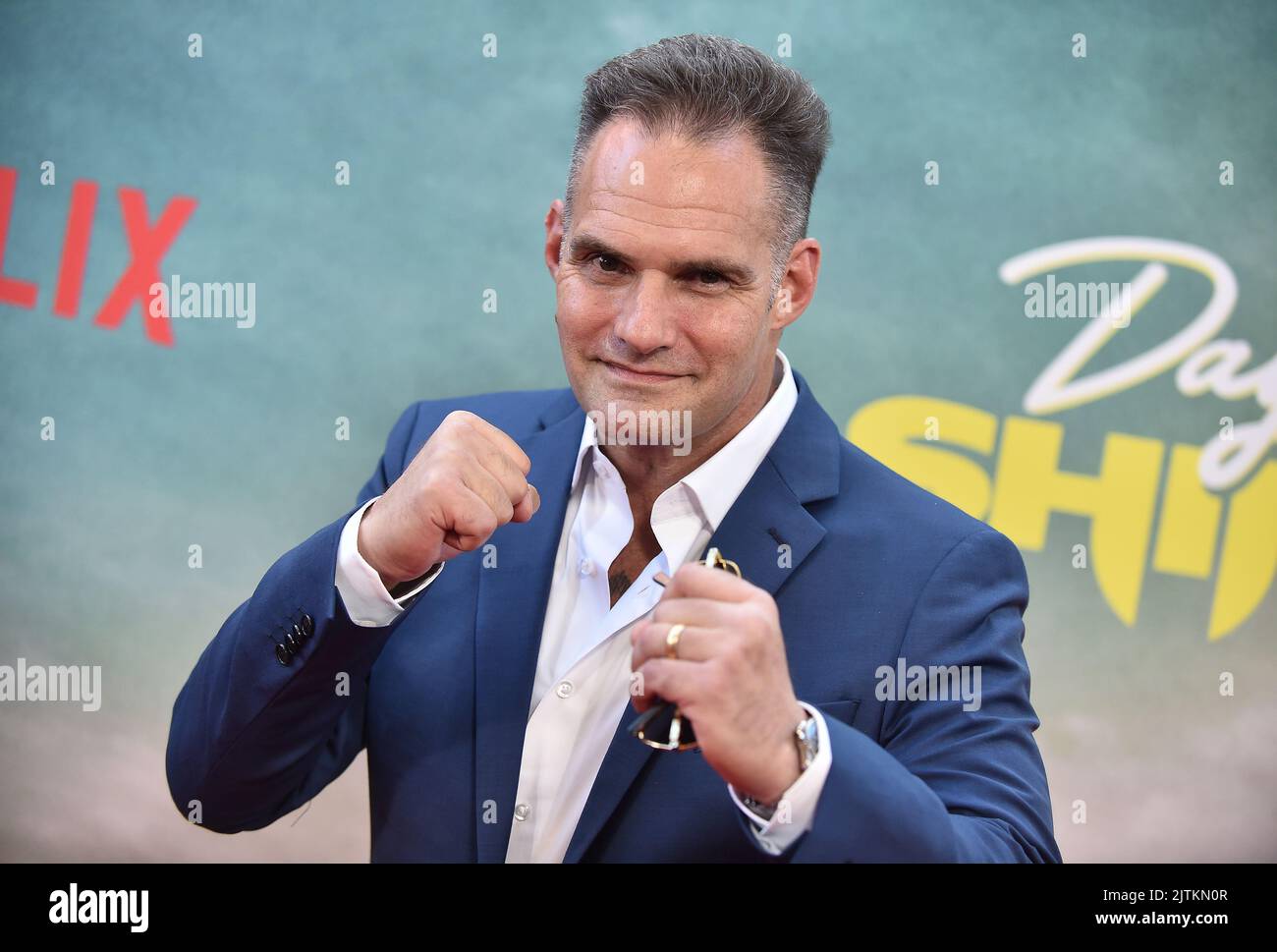 JJ Perry bei der Premiere von Netflix ‘Day Shift’ in Los Angeles am 10 ...