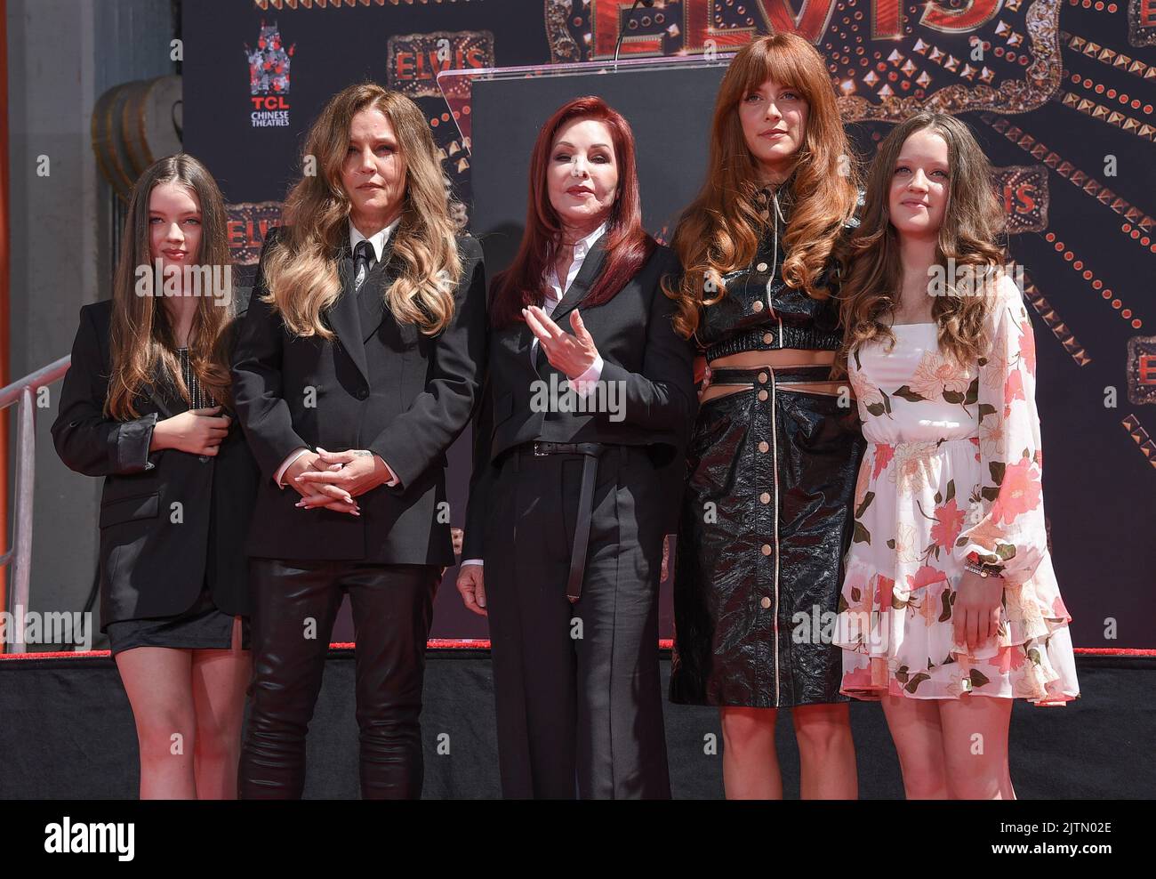 Harper Lockwood, Lisa Marie Presley, Priscilla Presley, Riley Keough ...