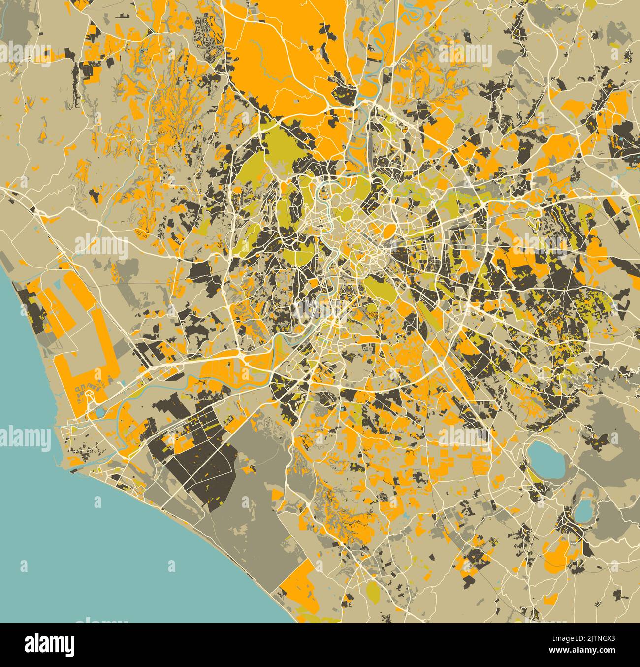 Map of rome Stock-Vektorgrafiken kaufen - Alamy