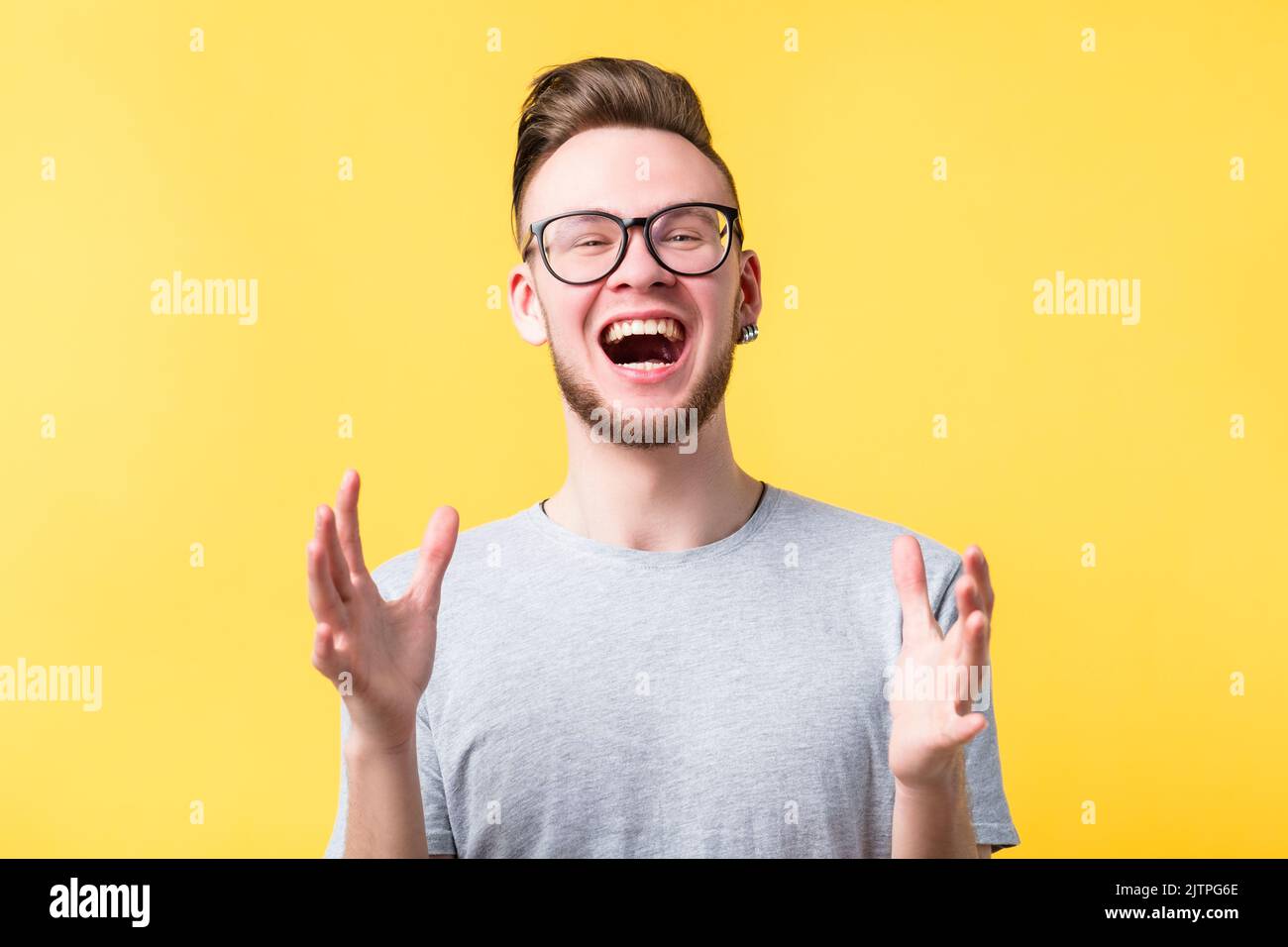 Aufregung ausdruck -Fotos und -Bildmaterial in hoher Auflösung – Alamy