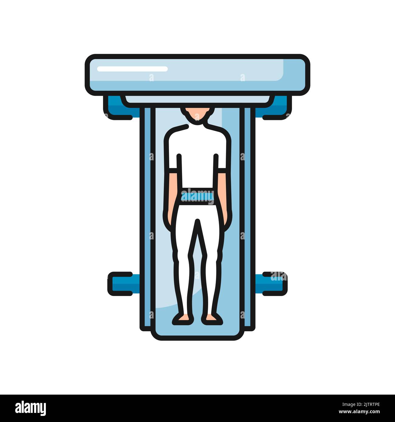 MRI-Symbol, Radiologie-Scan oder medizinisches CT-Diagnosegerat ...