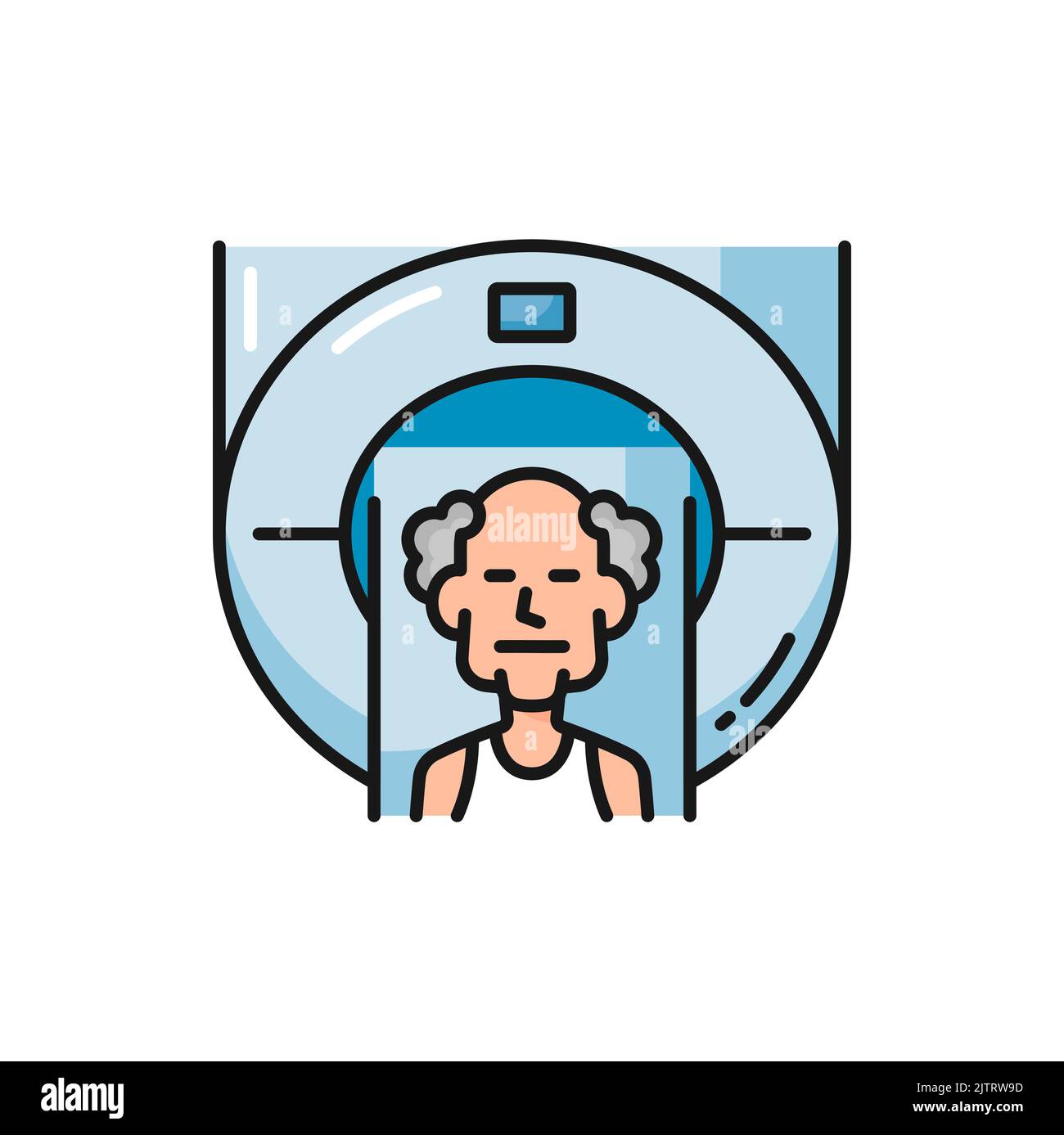 MRT-Scan, ältere Menschen Tomographie Diagnostik und CT-Radiologie ...