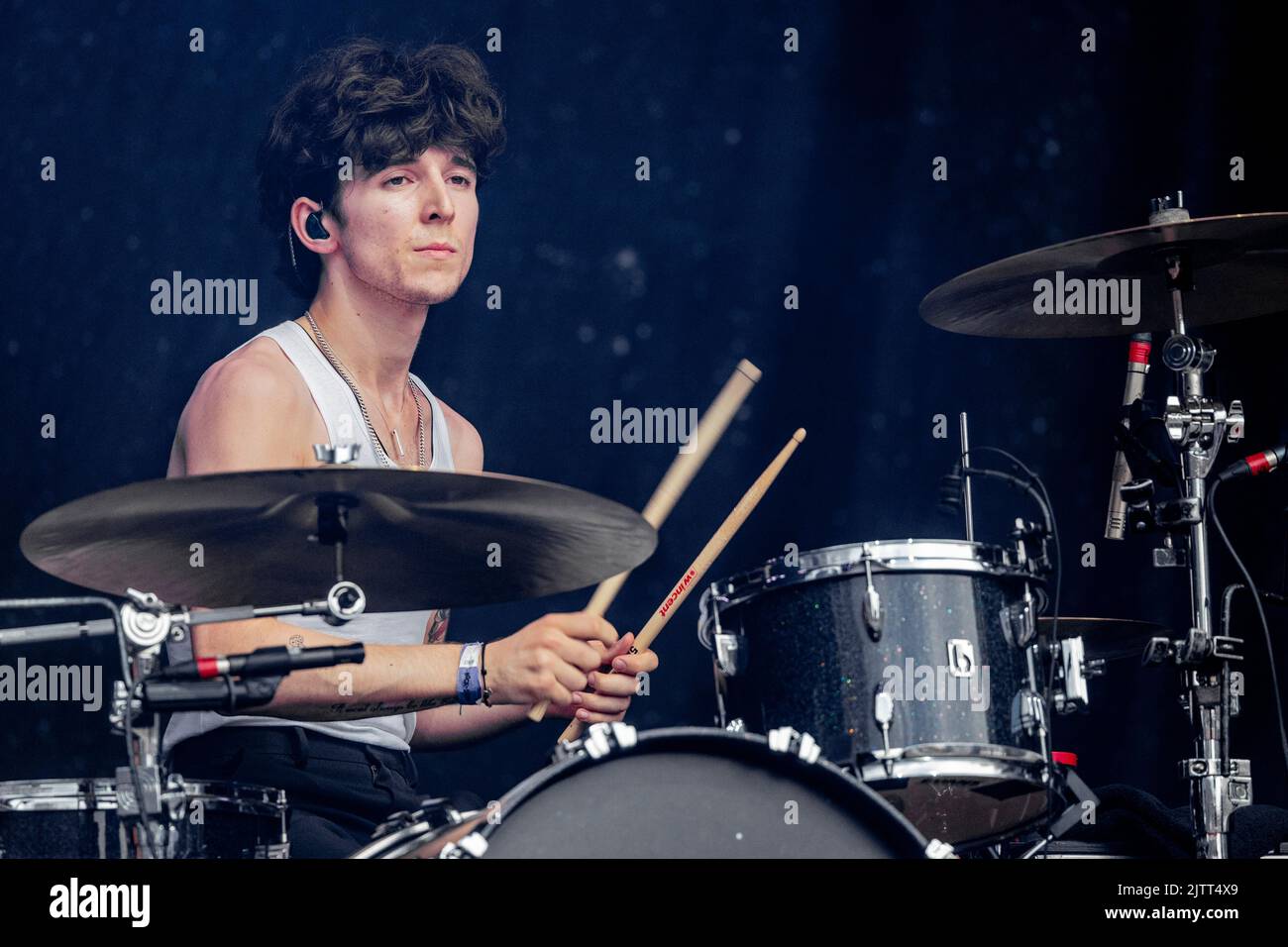 Saint-Cloud Frankreich 25. August 2022 Inhaler Bono Vox Sohn Sängerin ...