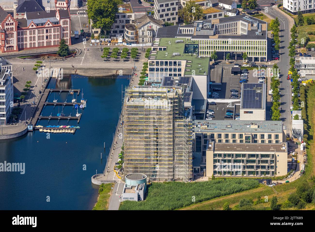 Luftaufnahme, Phoenix Lake, Baustelle für den Neubau der Comunita ... Luftaufnahme, Phoenix Lake, Baustelle für den Neubau der Comunita ...