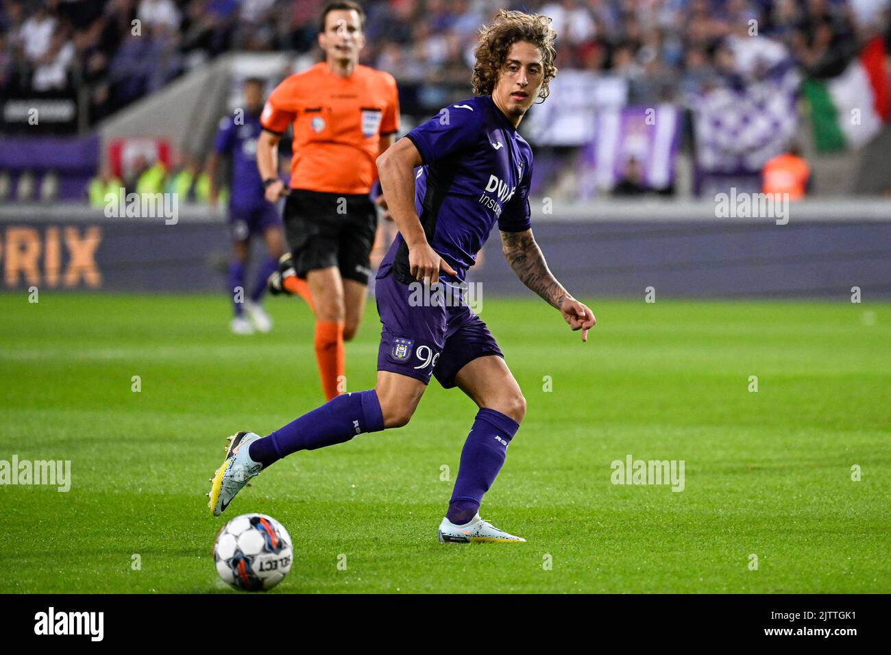 Anderlechts Fabio Silva im Einsatz während eines Fußballmatches ...