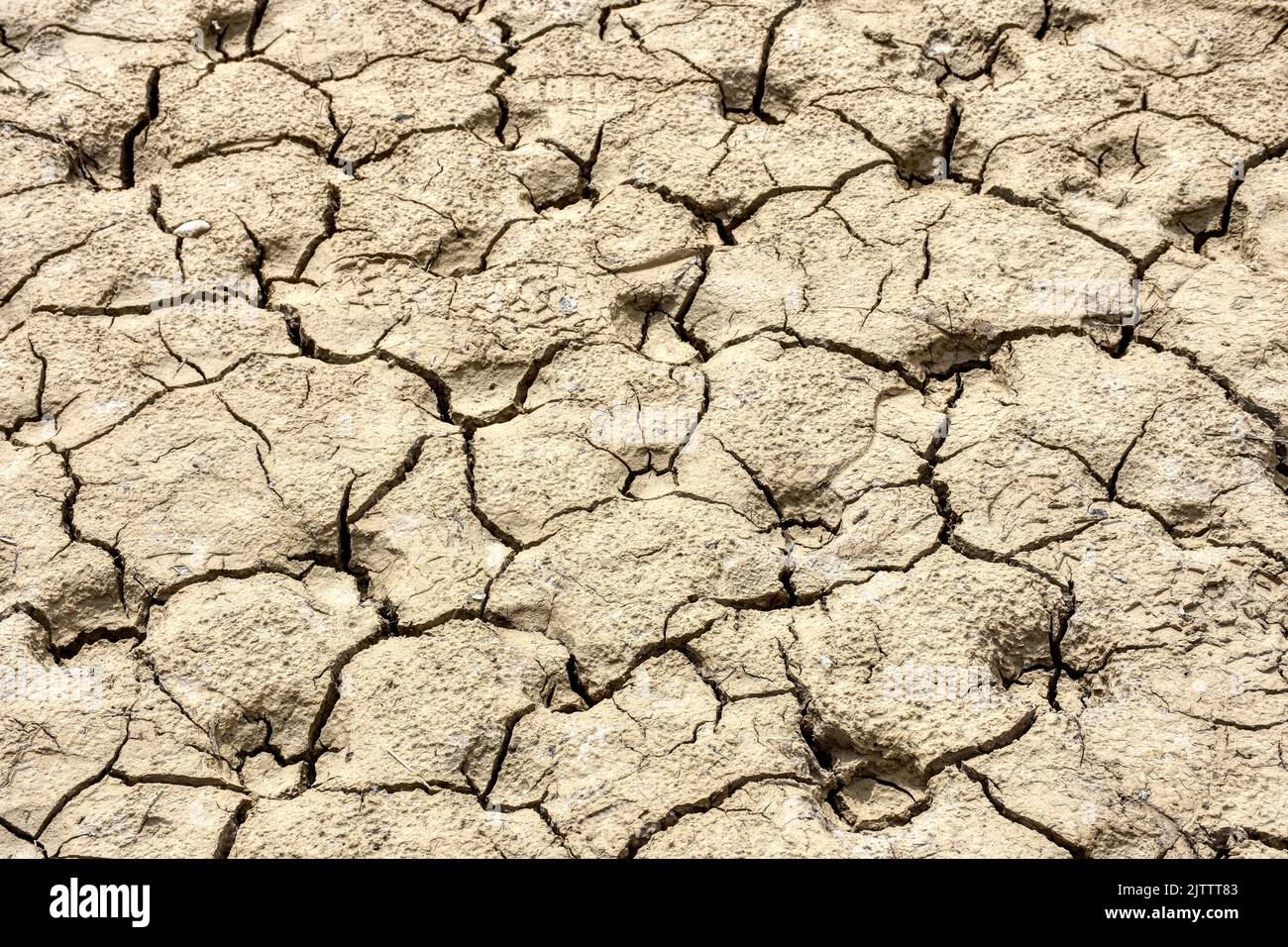 Flussbett, ausgetrocknet, Schlamm, ausgetrocknet, Kruste, Verkrustet, hart, trocken, Klimawandel ...
