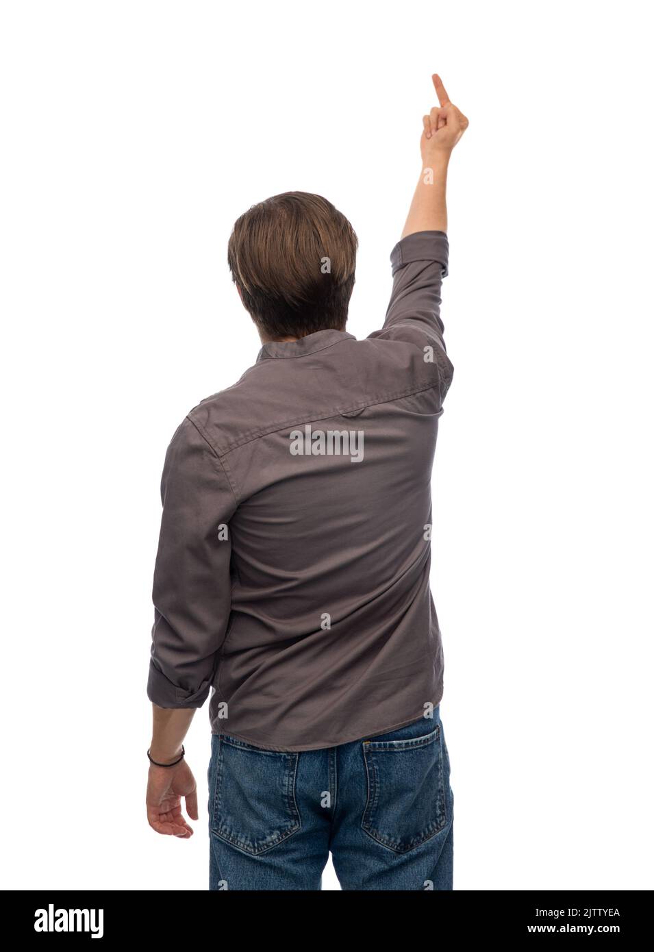 Middle finger man Ausgeschnittene Stockfotos und -bilder - Alamy