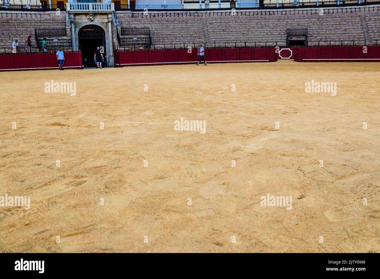 Sevilla, Spanien - 01. September 2022 Plaza de Toros de Sevilla, die ...