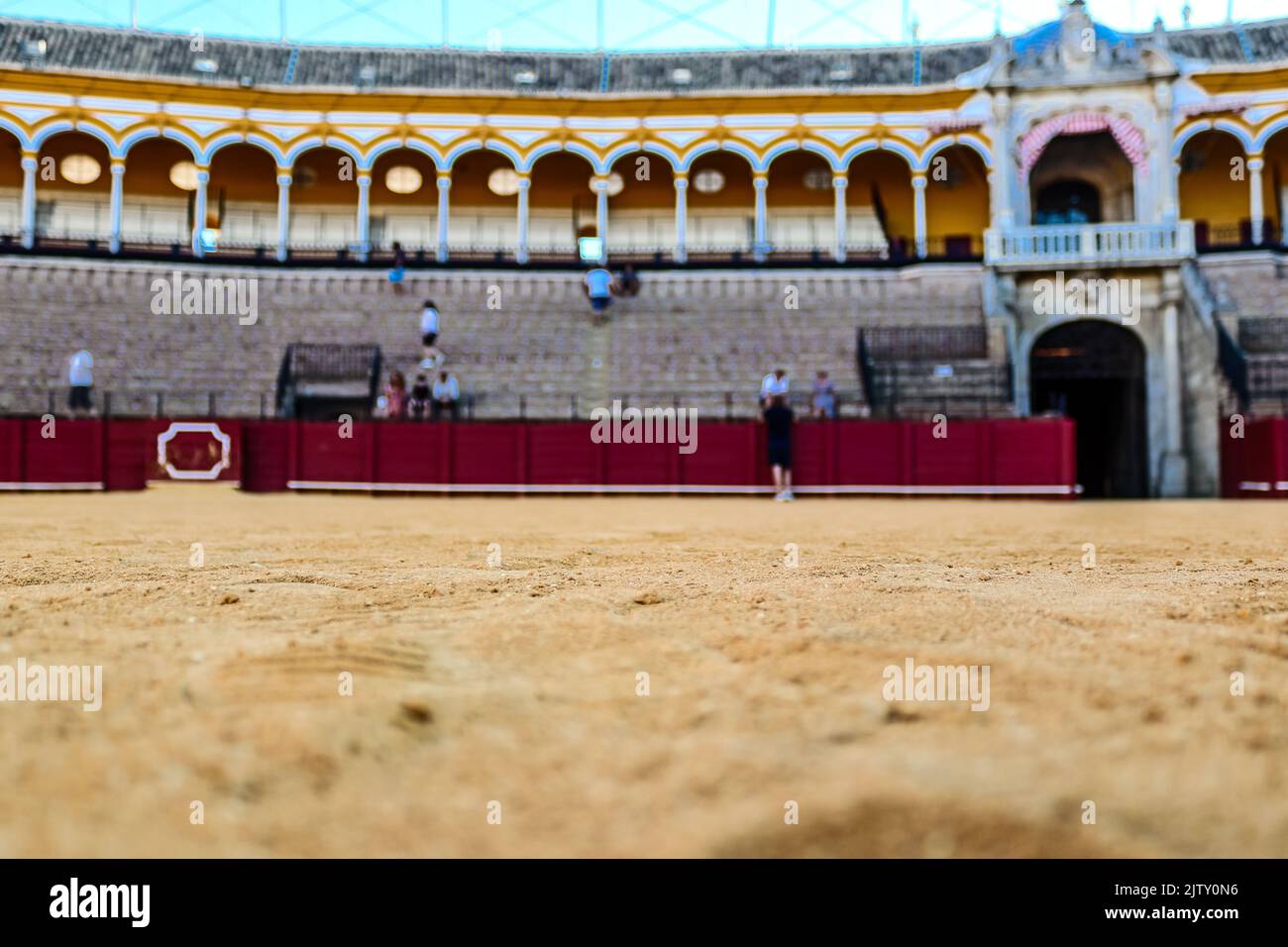 Sevilla, Spanien - 01. September 2022 Plaza de Toros de Sevilla, die ...