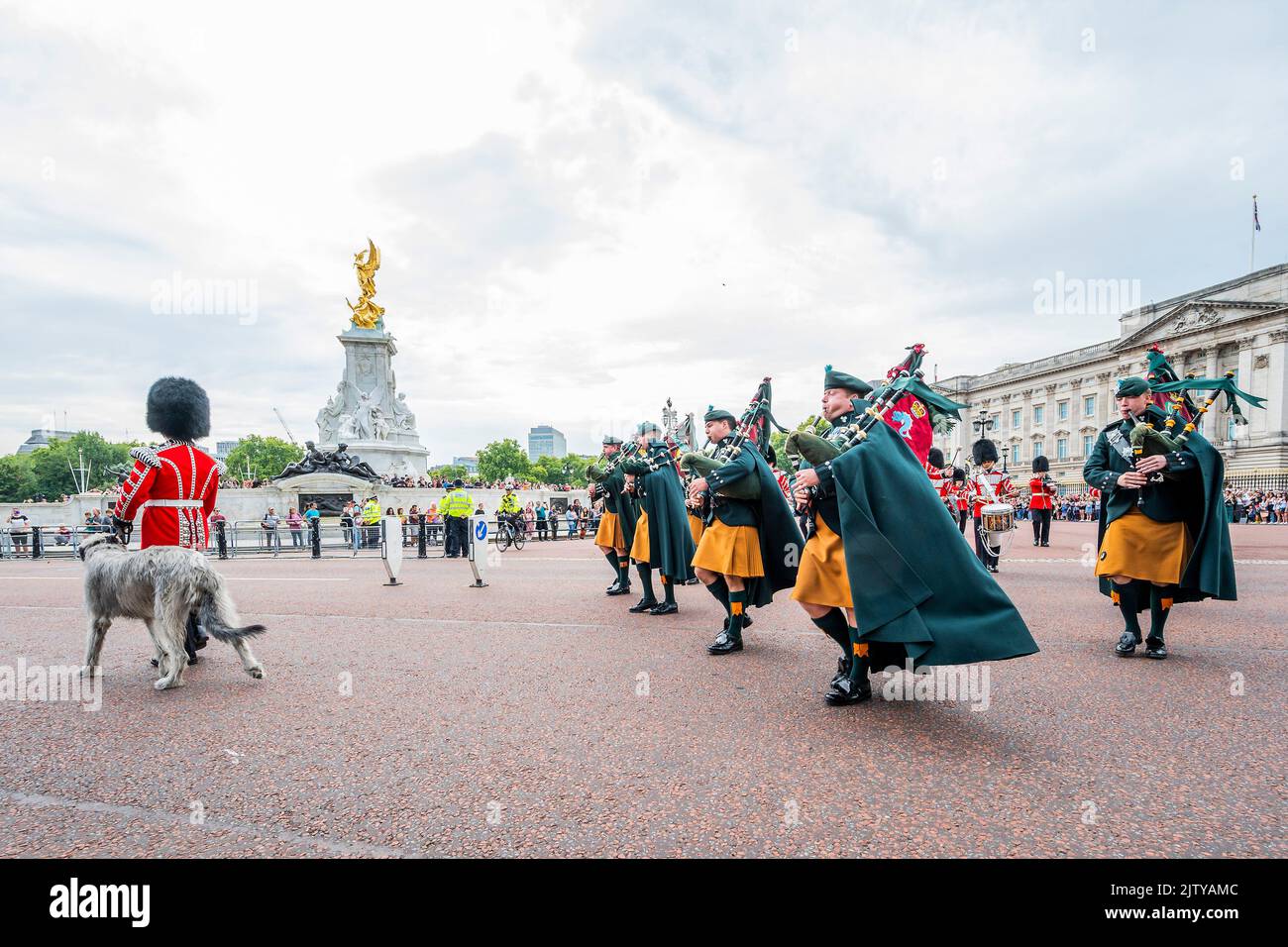 London, Großbritannien. 2. September 2022. Regimentsmascot, Irish ...