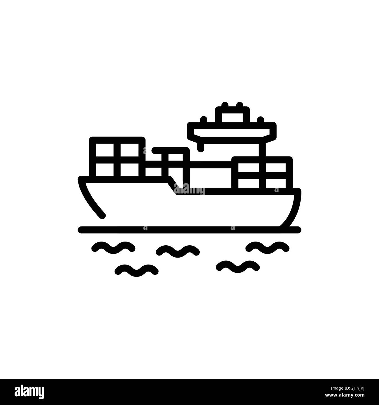 Frachtschiff piktogramm Stock-Vektorgrafiken kaufen - Alamy