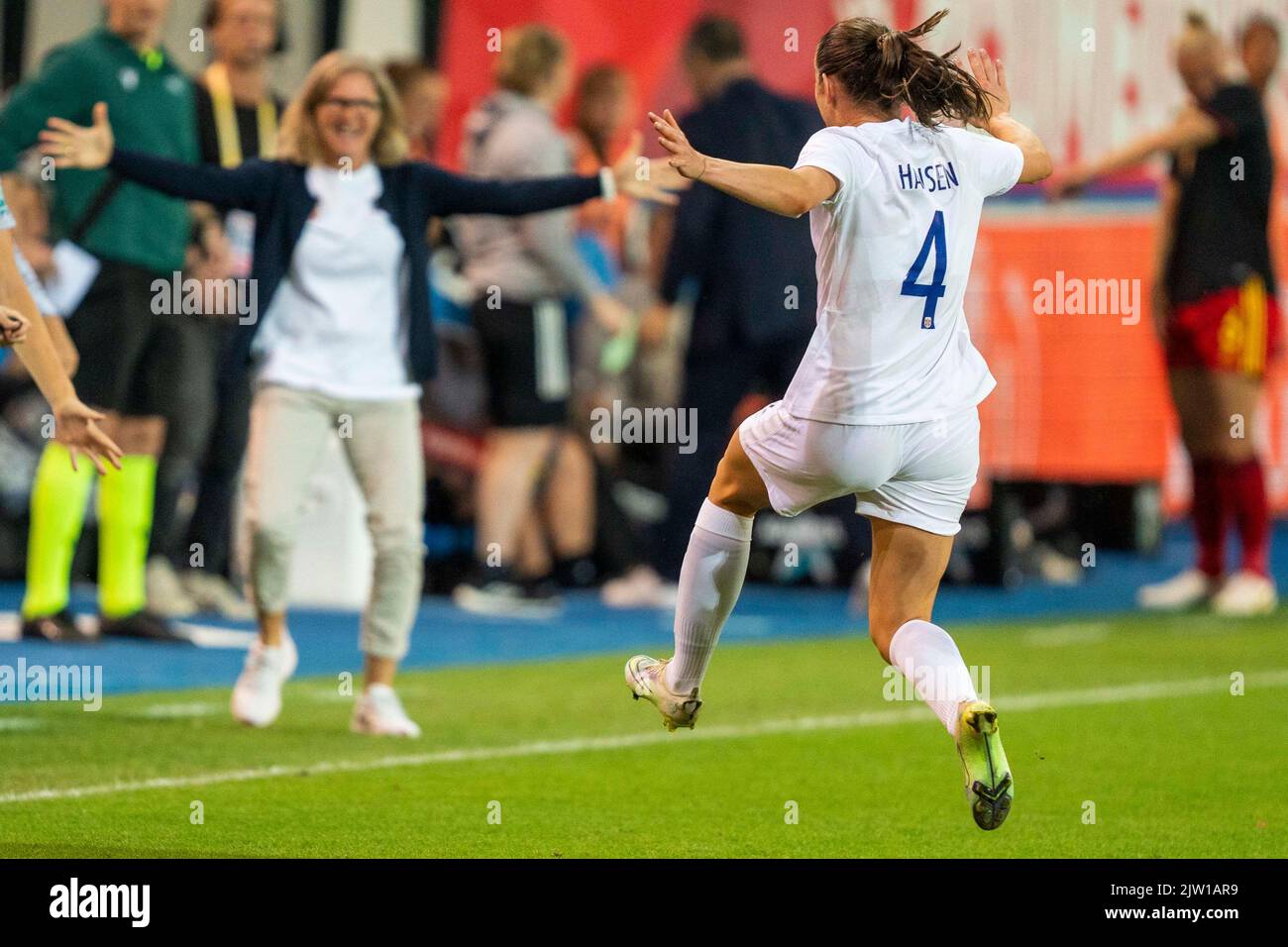 Leuven, Belgien 20220902.Tuva Hansen sorgte dafür, dass Norwegen beim ...