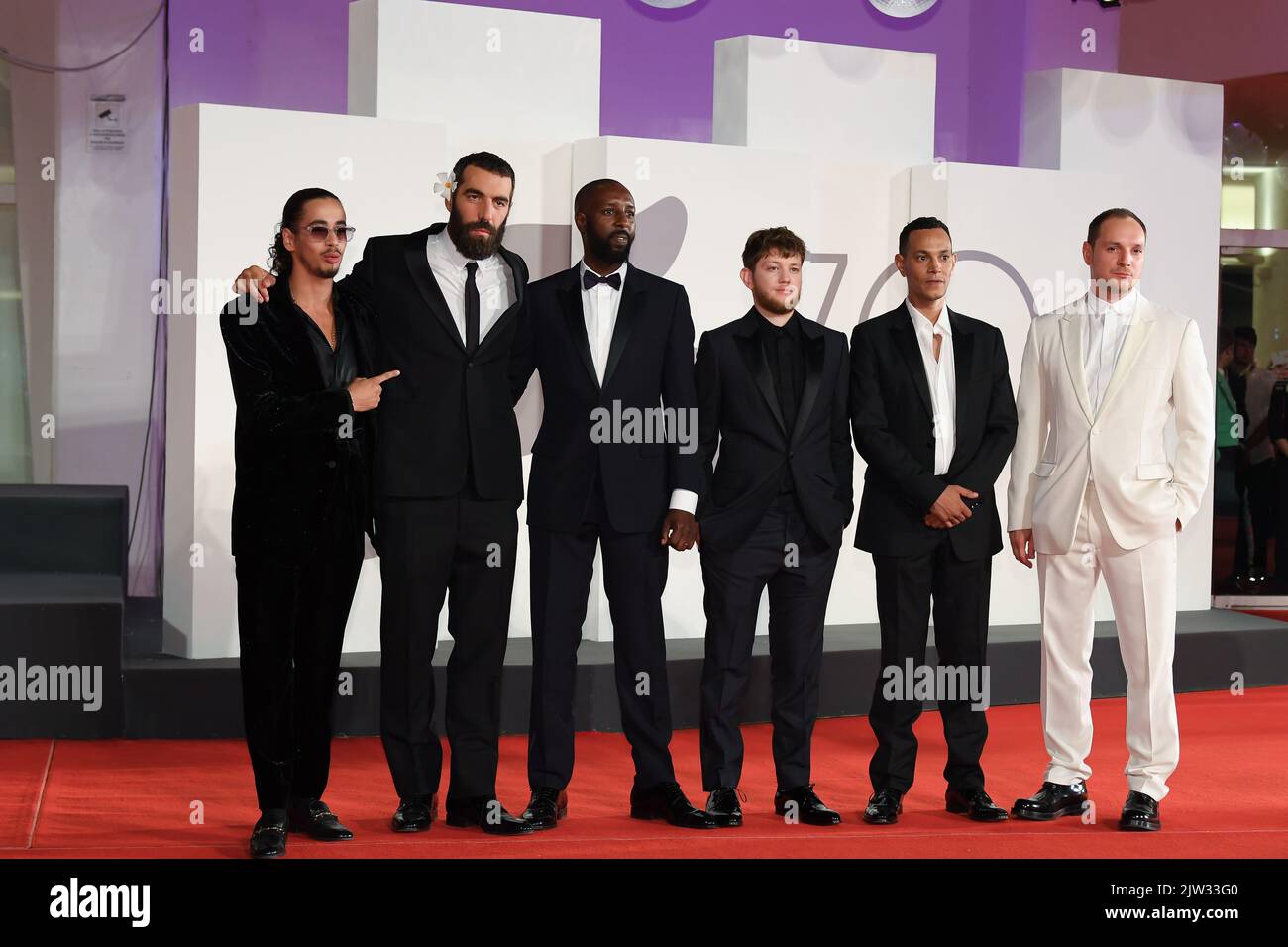 Venedig, Italien. 02. September 2022. Die französischen Schauspieler ...