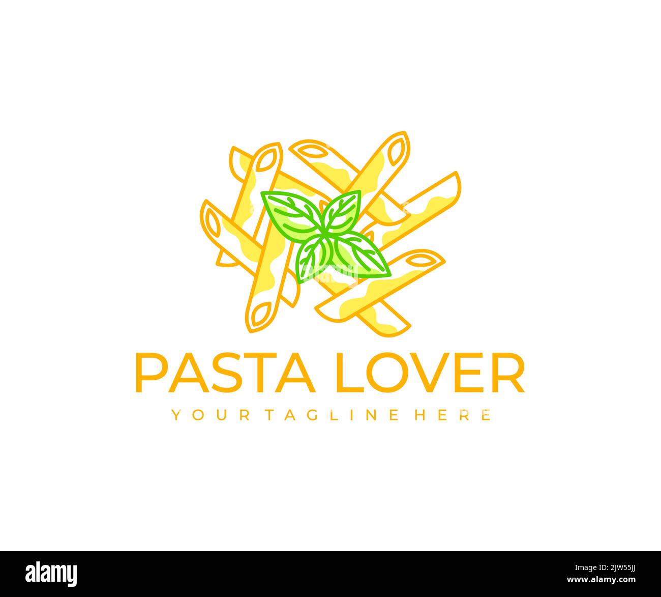 Pasta, Makkaroni, Spaghetti und italienisches Restaurant, Logo-Design. Essen, Essen, Fast Food ...