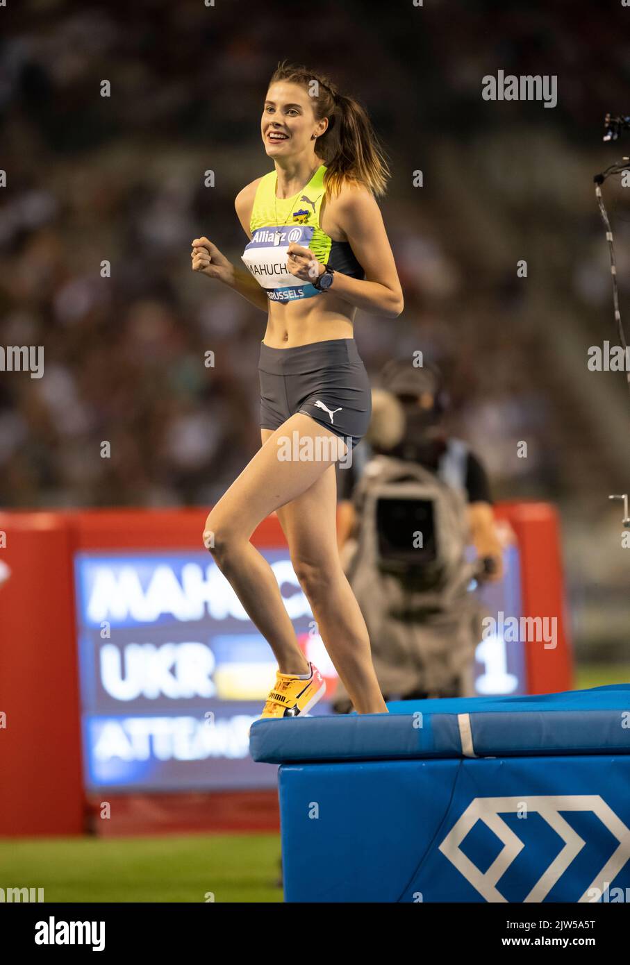 Yaroslava Mahuchikh aus der Ukraine tritt beim Allianz Memorial Van ...