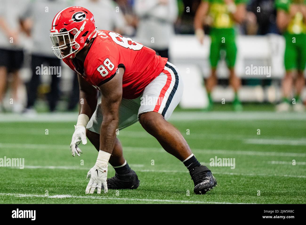 Georgia Bulldogs Defensivlineman Jalen Carter (88) während des NCAA College Football Chick-fil-A ...