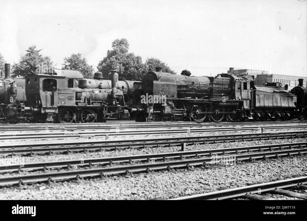 Abbildung der Dampflokomotive Nr. 7720 (Baureihe NS 7701-7744) und ...