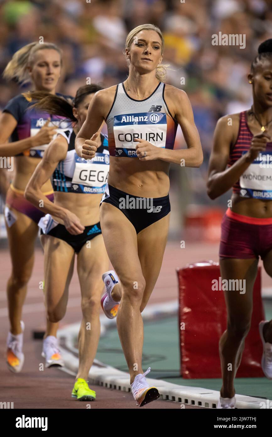 Emma Coburn aus den USA tritt beim Allianz Memorial Van Damme 2022 ... Emma Coburn aus den USA tritt beim Allianz Memorial Van Damme 2022 ...