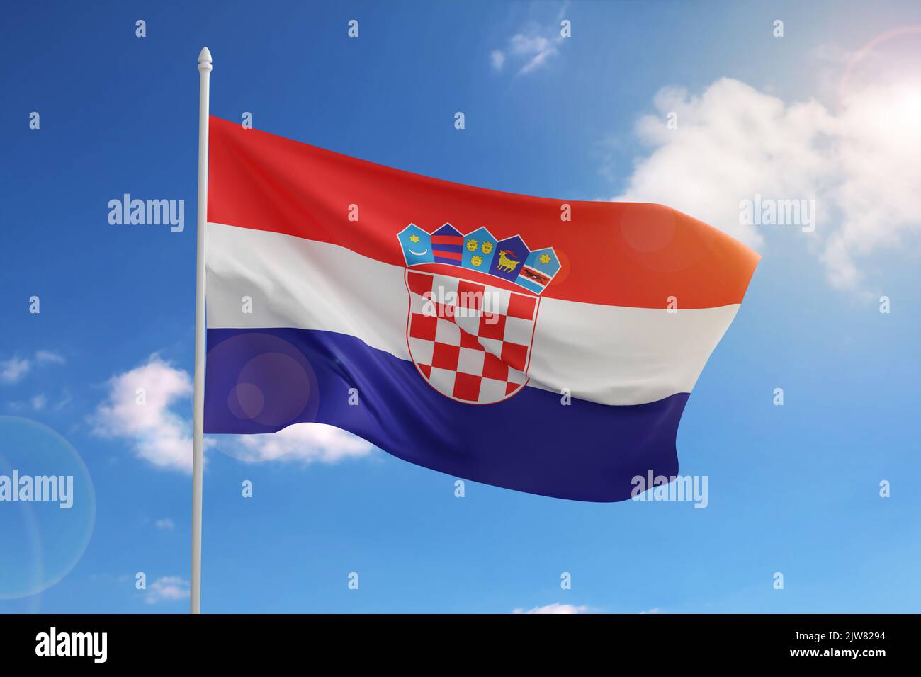 Die wehende flagge kroatiens -Fotos und -Bildmaterial in hoher ... Die wehende flagge kroatiens -Fotos und -Bildmaterial in hoher ...