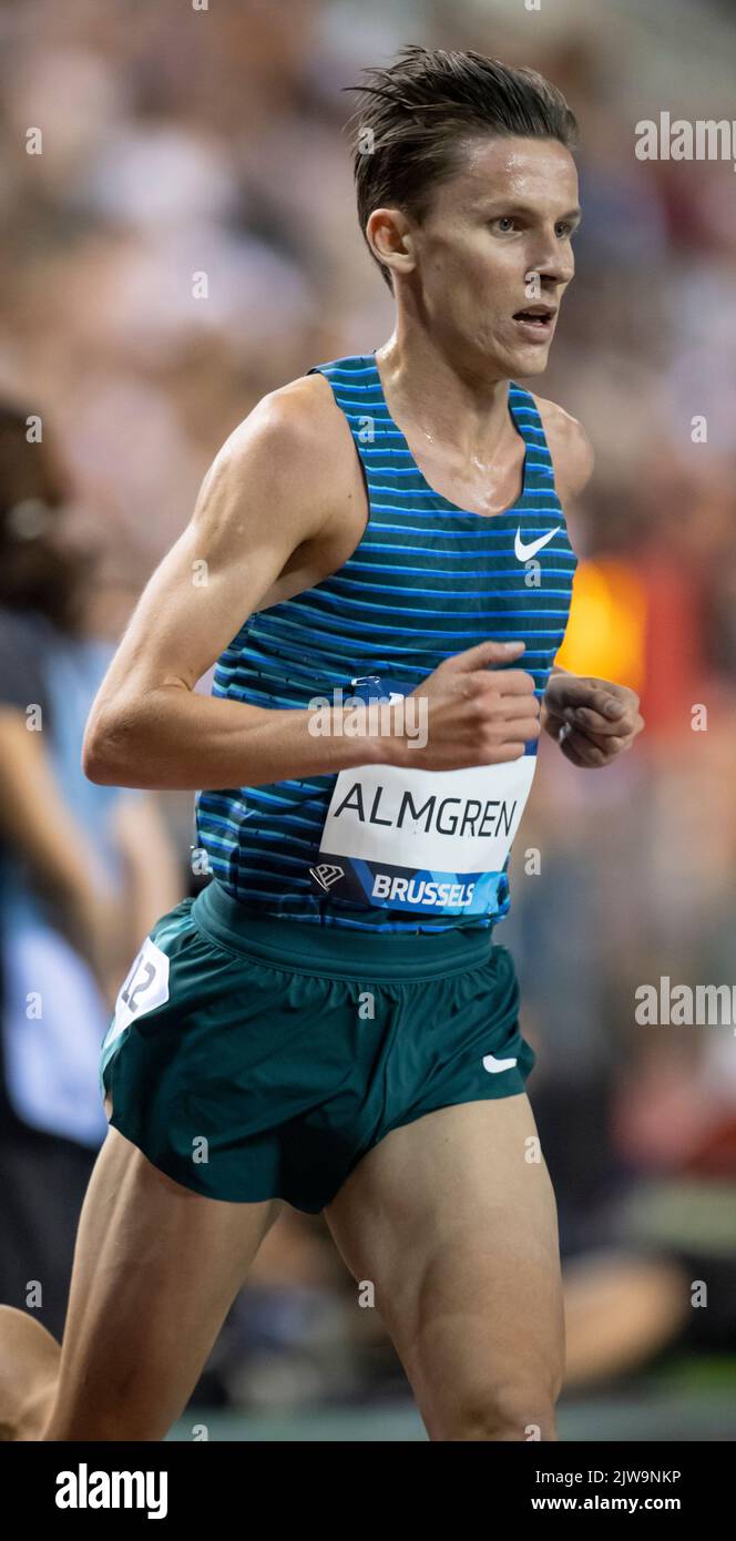 Der Schwede Andreas Almgren tritt bei den Herren 5000m während des ...