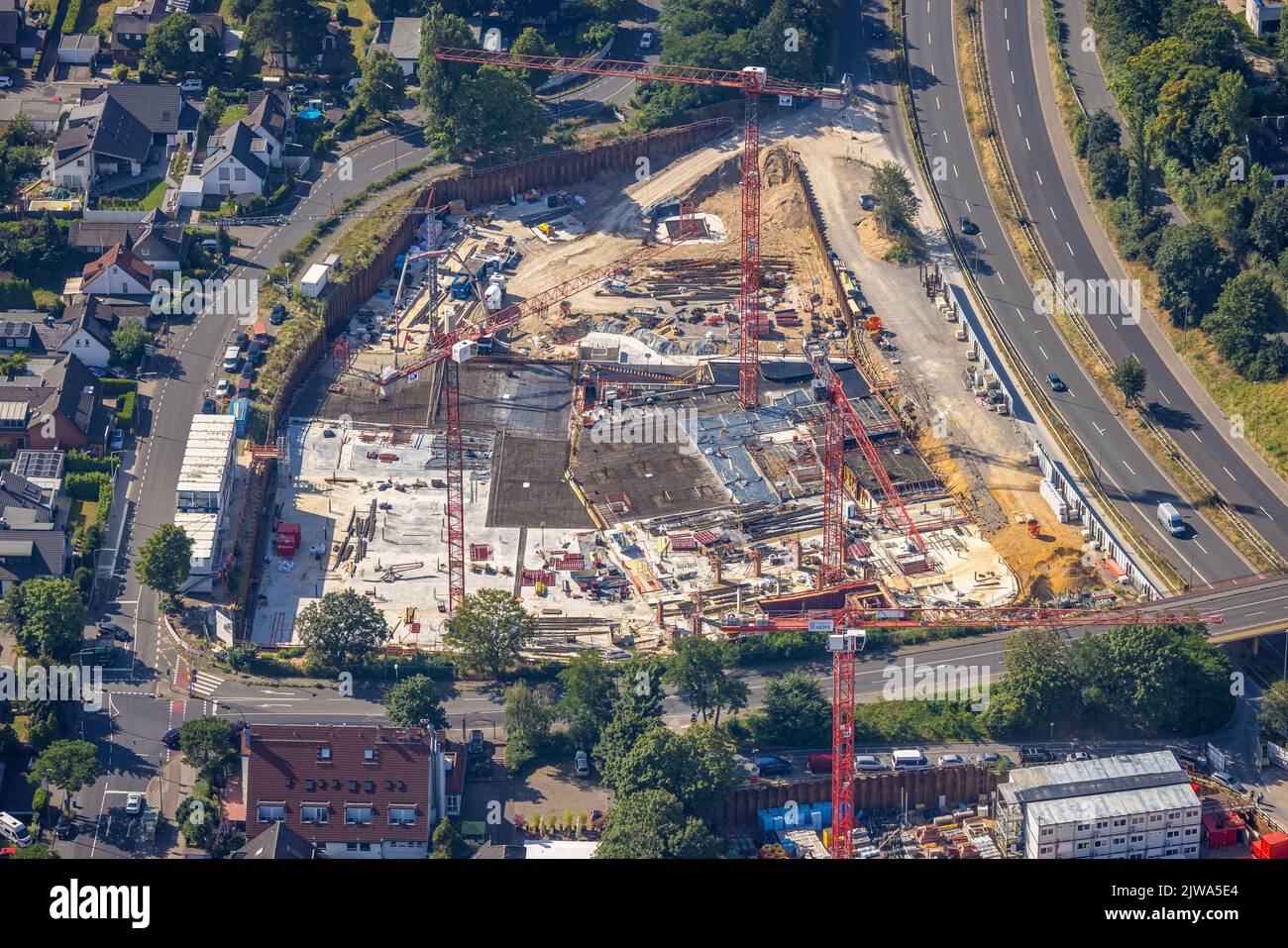 Luftaufnahme, Baustelle nach Abriss von Modehäusern an der Danziger ... Luftaufnahme, Baustelle nach Abriss von Modehäusern an der Danziger ...