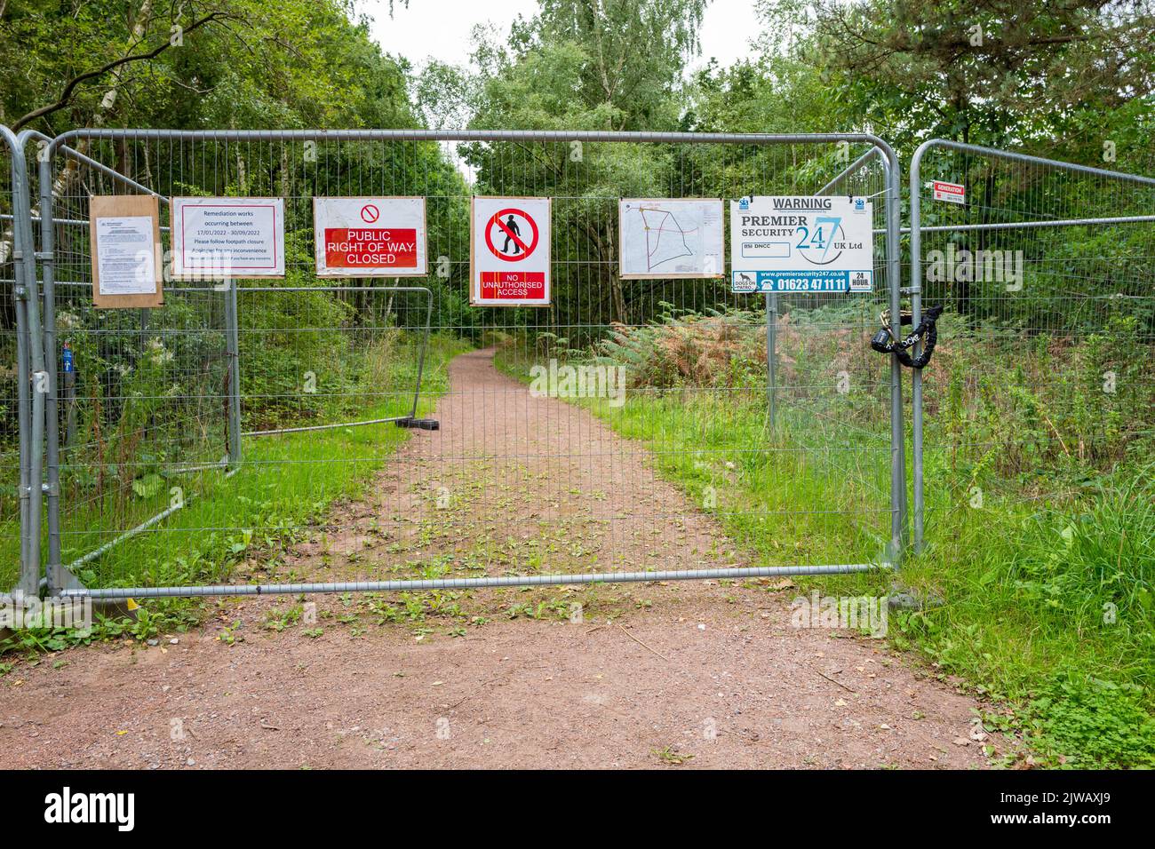 Der Bridal Path wurde wegen der Landfreigabe eines ehemaligen militay ...