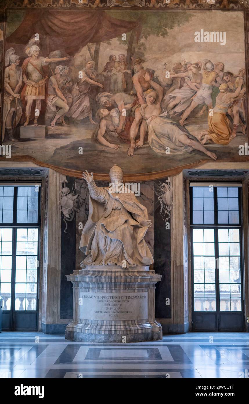 Rom, Italien - September 2022 - Kapitolisches Museum, auf der Piazza ...
