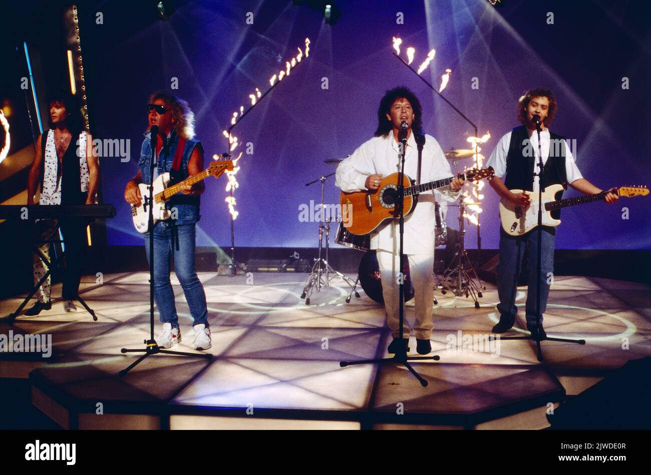 Smokie, britische Pop Rock Band, TV Auftritt, Deutschland, 1995. Smokie ...