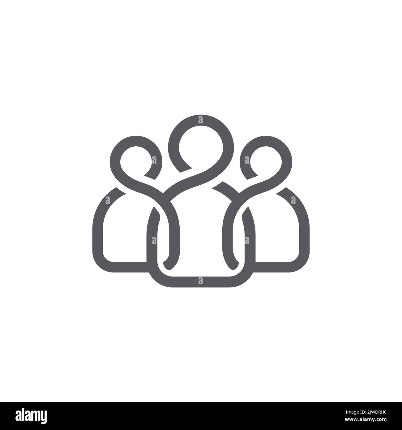 Menschen Symbol Lineare, team leader Symbol, team leader Symbol ...