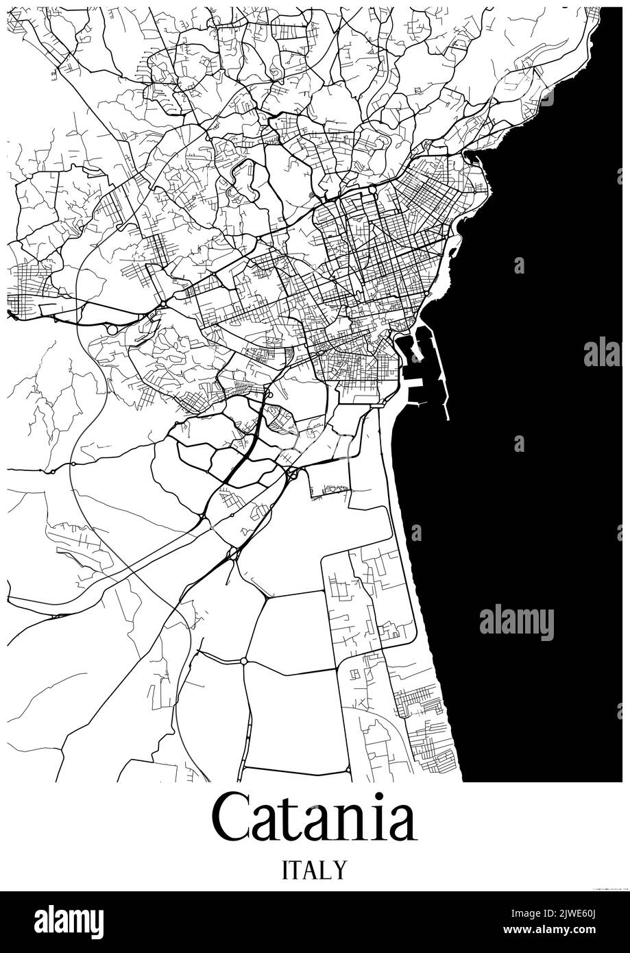 Mappa di catania Ausgeschnittene Stockfotos und -bilder - Alamy