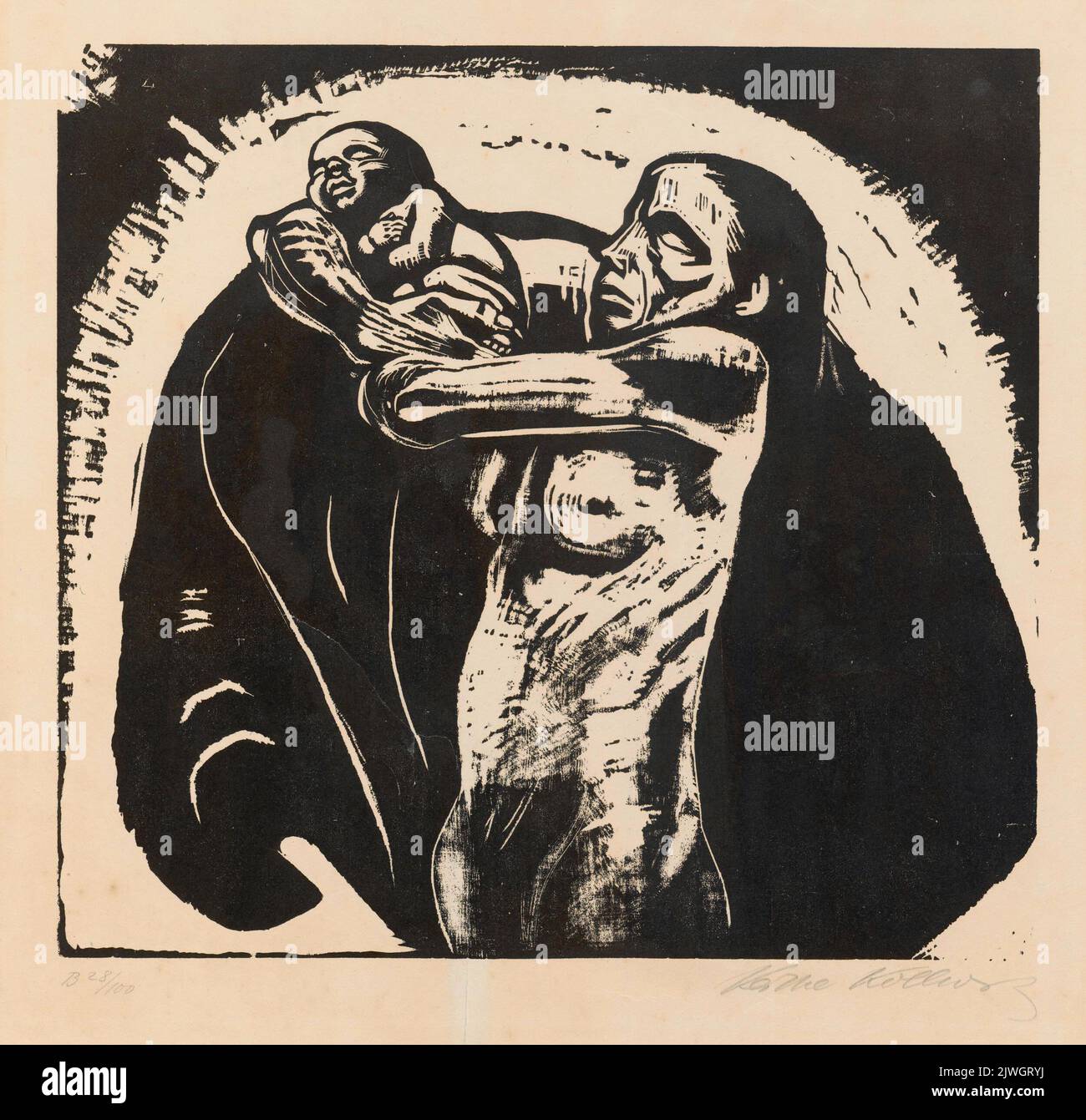Das Opfer, Blatt 1, der Folge: Krieg. Emil Richter Kunsthandlung und ...