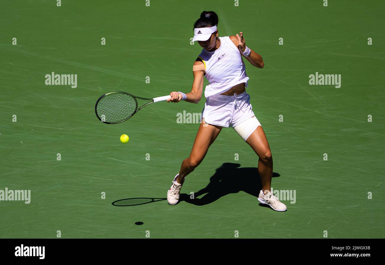 Yue Yuan aus China am 6. Tag der US Open 2022, 4. Grand Slam ...