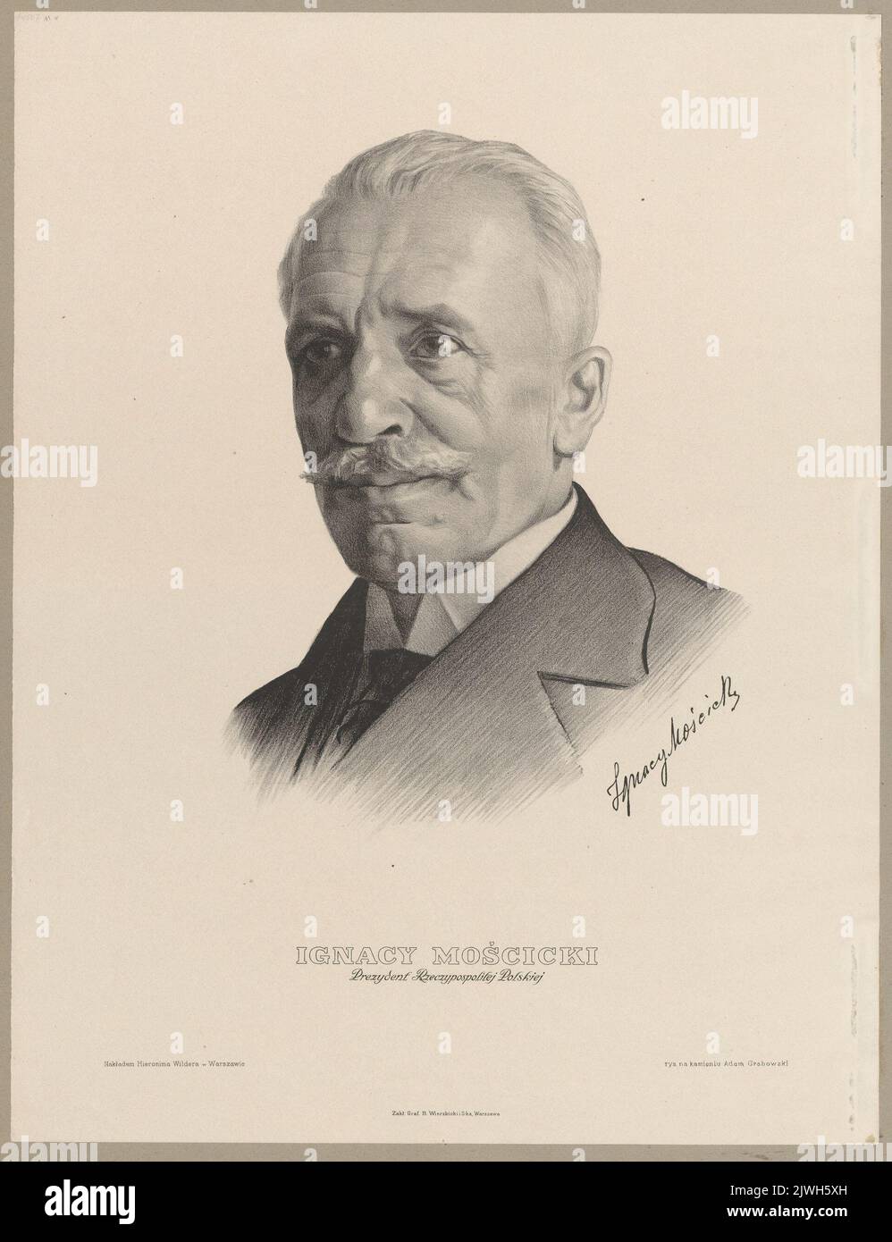 Porträt von Ignacy Mościcki. Wierzbicki, B. i S-ka (Warszawa ; Zakład ...