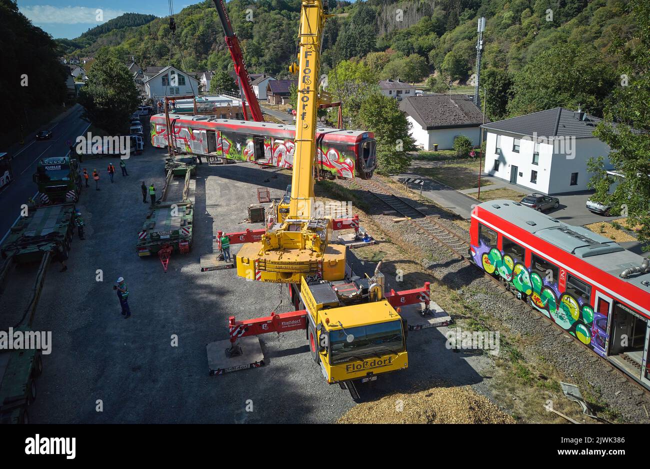 06. September 2022, Rheinland-Pfalz, Ahrbrück: Mehr als ein Jahr nach ...