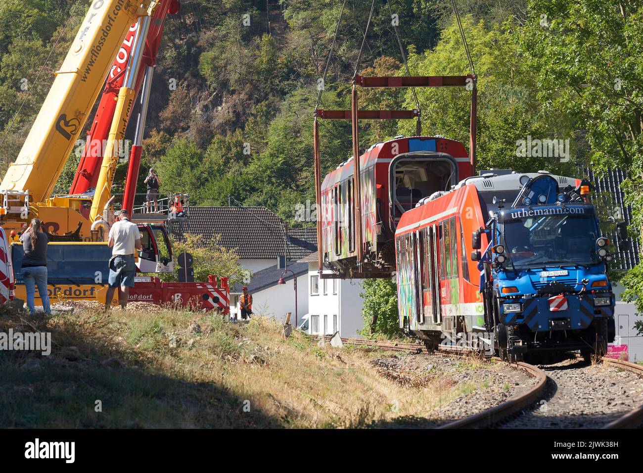 06. September 2022, Rheinland-Pfalz, Ahrbrück: Mehr als ein Jahr nach ...