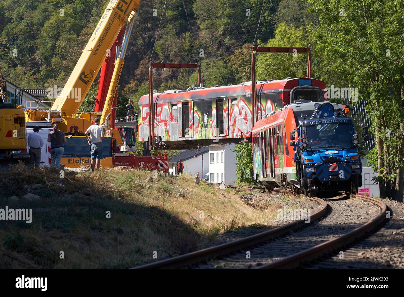 06. September 2022, Rheinland-Pfalz, Ahrbrück: Mehr als ein Jahr nach ...