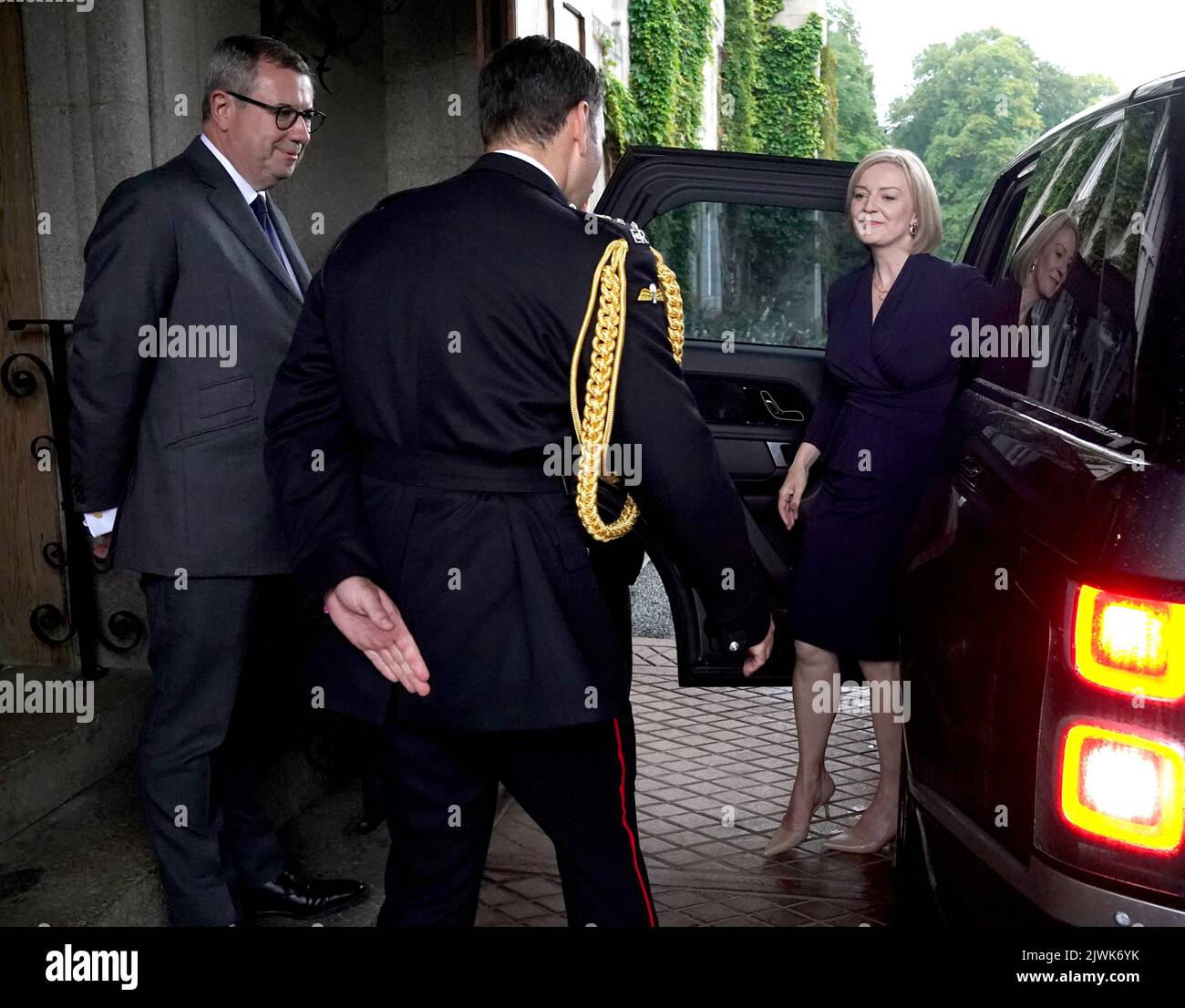 Liz Truss, die neu gewählte Vorsitzende der Konservativen Partei, wird ...