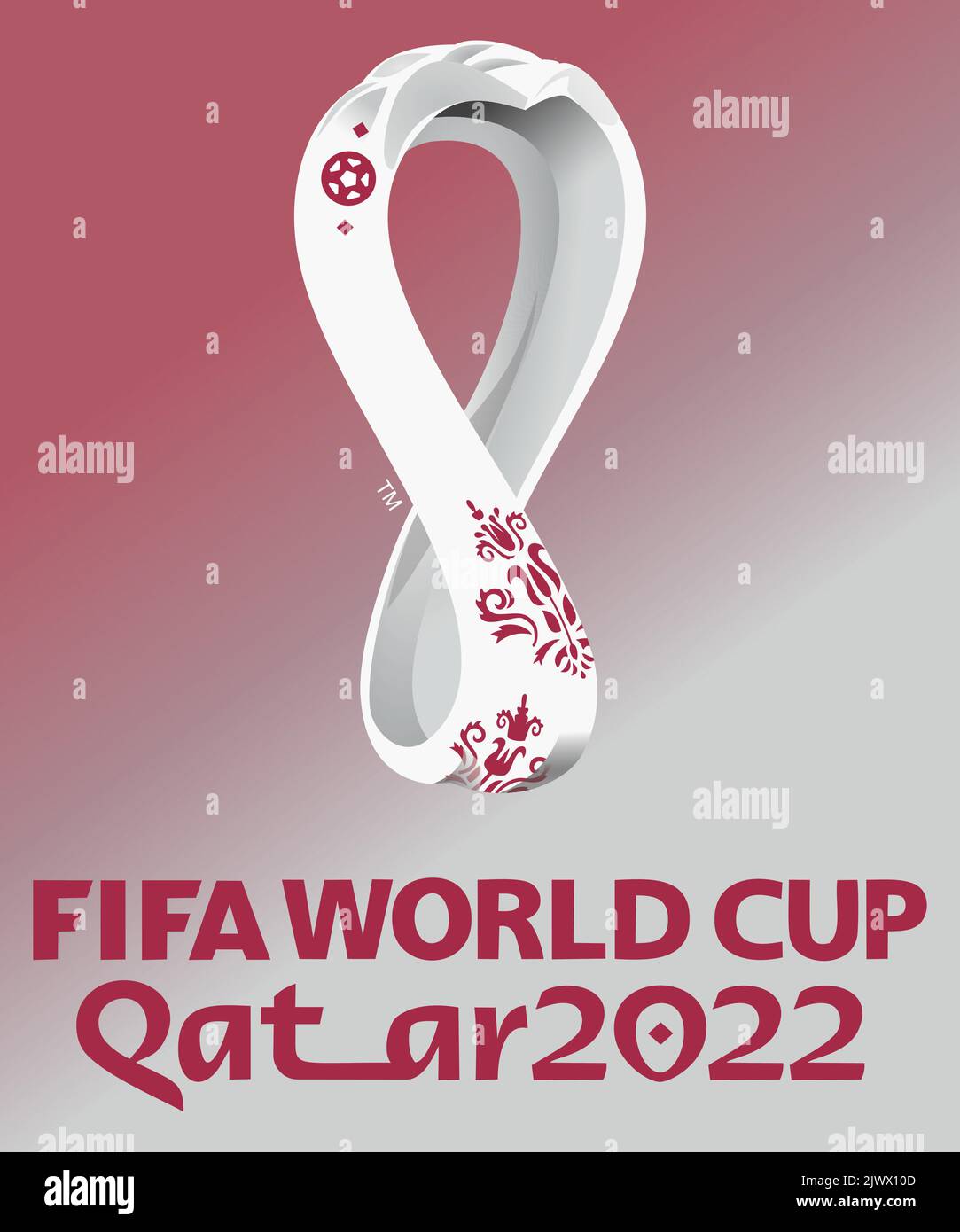 Logo der FIFA Fußball-Weltmeisterschaft 2022. Katar 2022 Stock ...