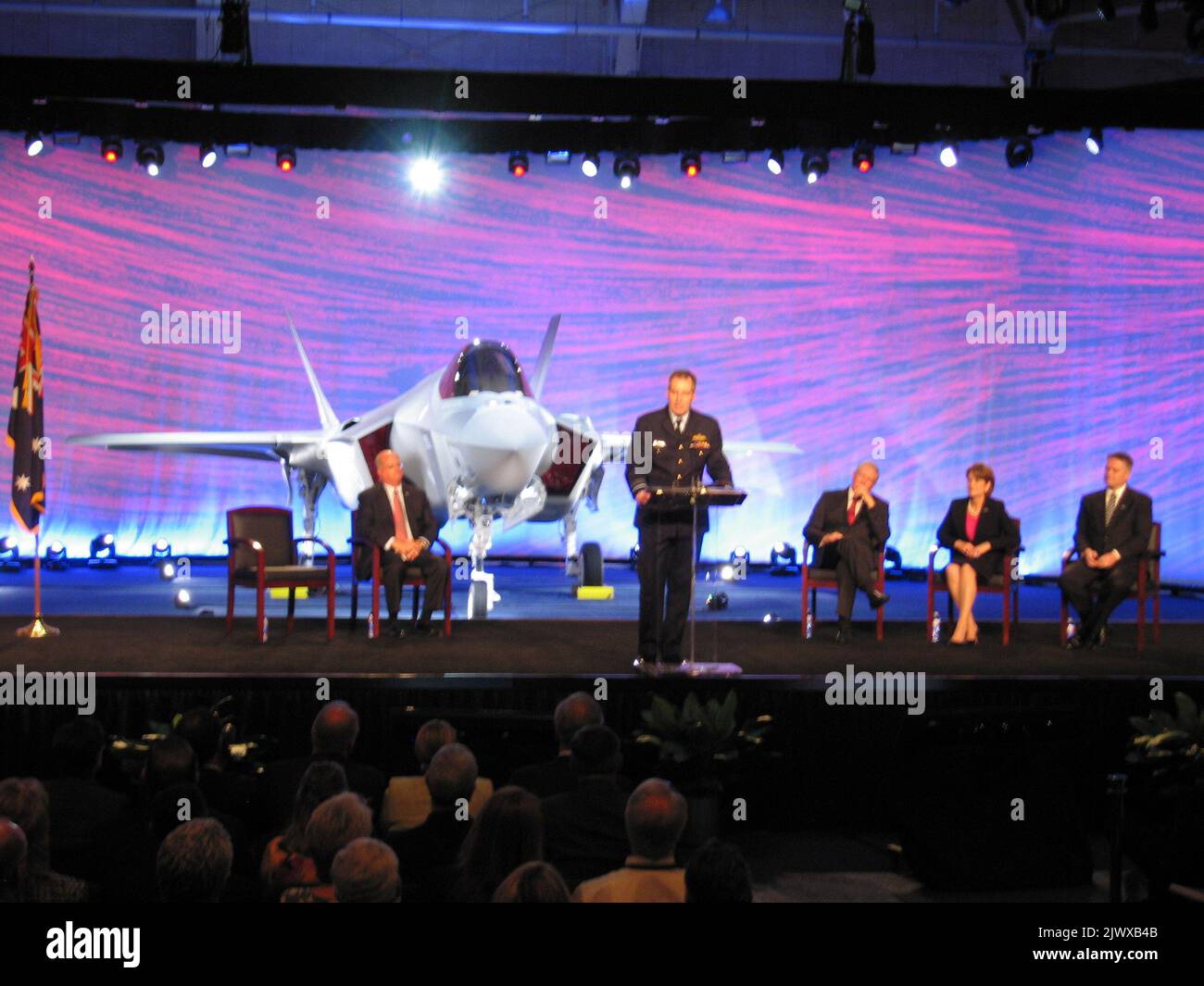 RAAF-Chef Air Marshal Geoff Brown sprach am Donnerstag, den 24. Juli ...