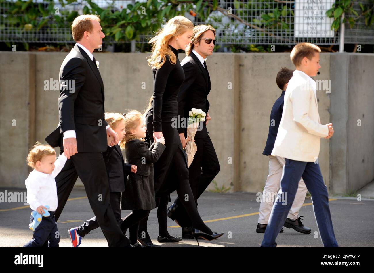 Nicole Kidman und Keith Urban sowie ihre Kinder Faith und Sunday Rose ...