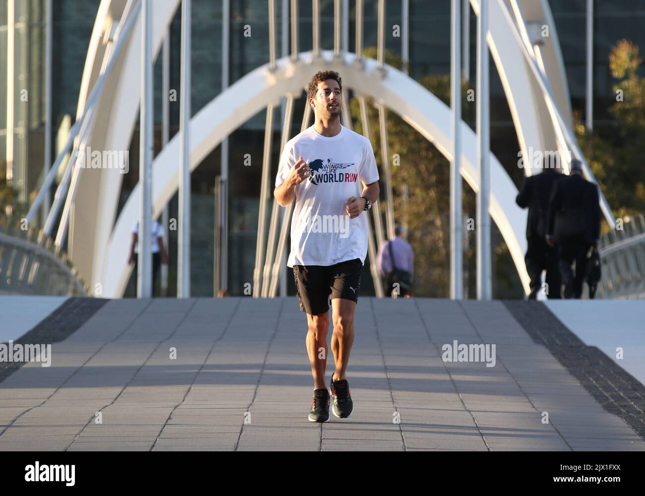 Der Australier Daniel Ricciardo aus dem Jahr F1 bei einer Promotion für ...