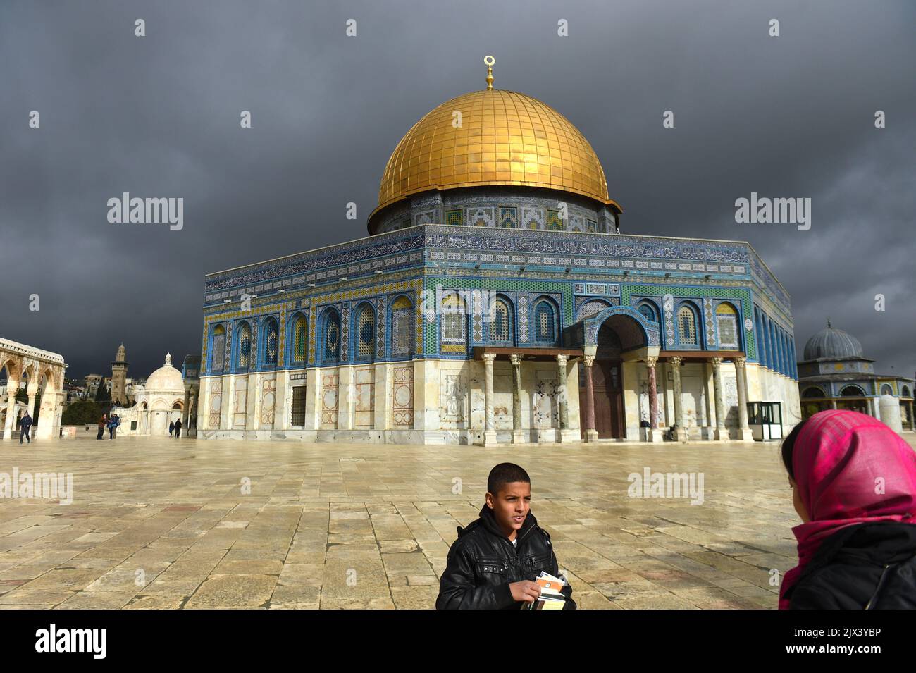 Die Al-Aqsa Moschee ist in der Altstadt von Jerusalem am Sonntag, den ...