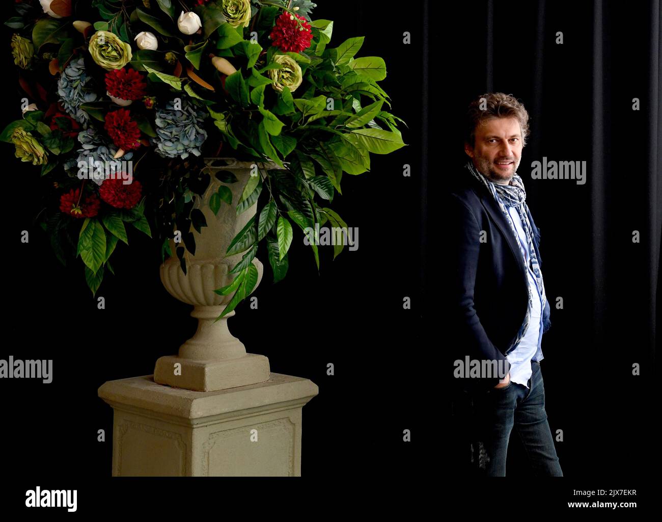 Der deutsche Tenor Jonas Kaufmann posiert für ein Foto in Sydney ...