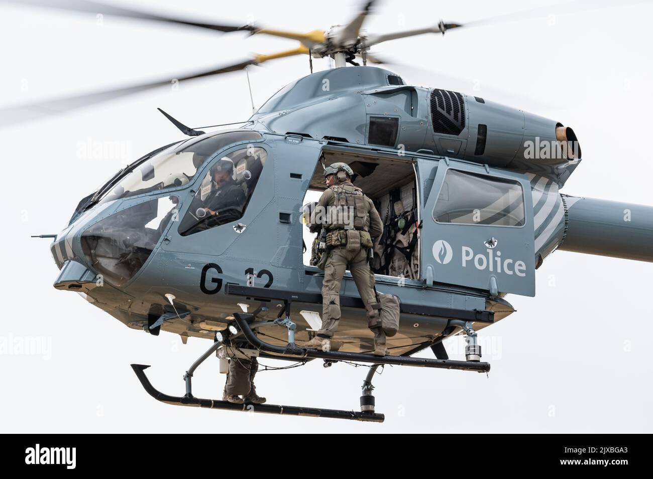 Ein Hubschrauber MD Helicopters MD Explorer 900 der belgischen ...