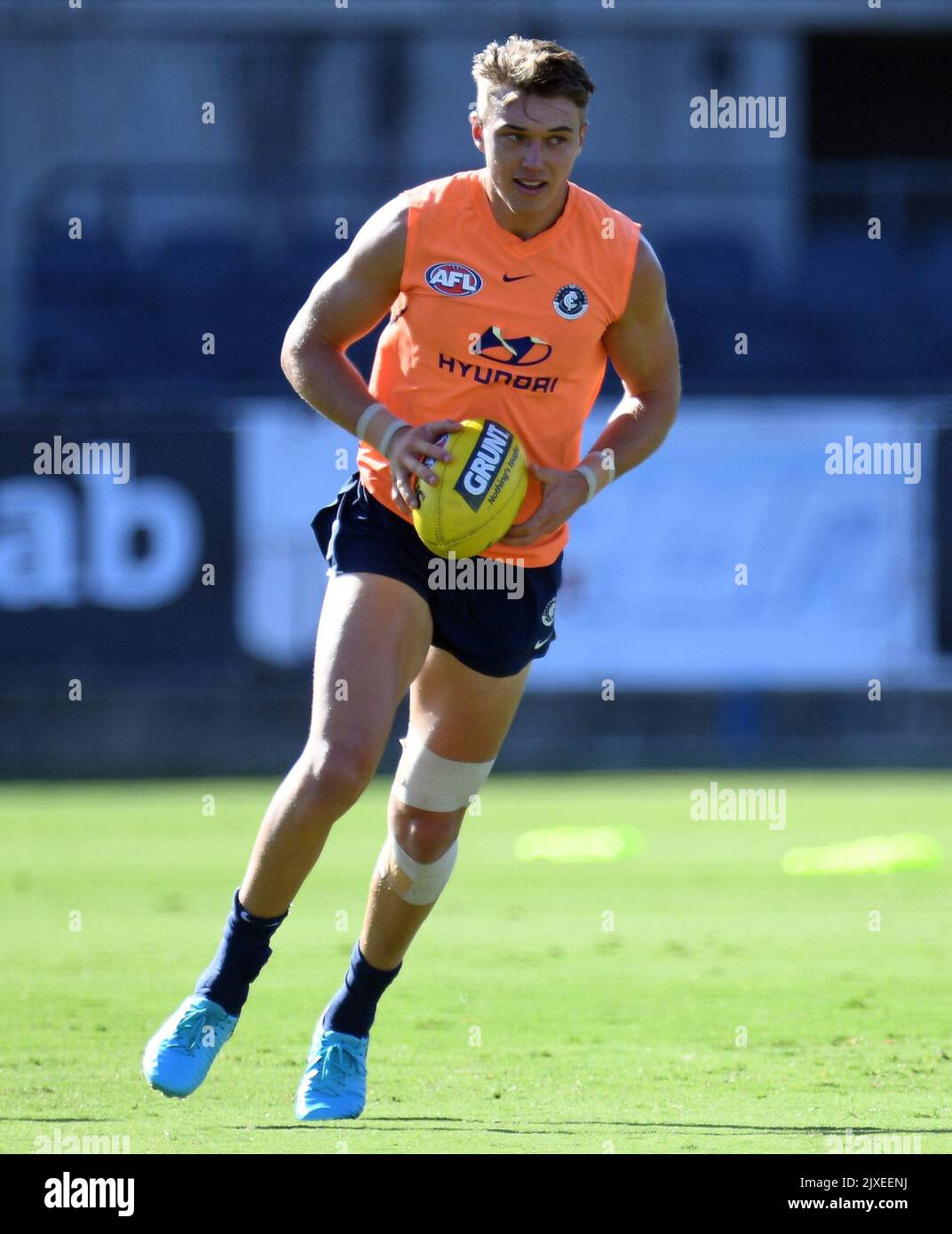 Patrick Cripps vom Carlton Blues wird am Montag, den 19. März 2018 ...