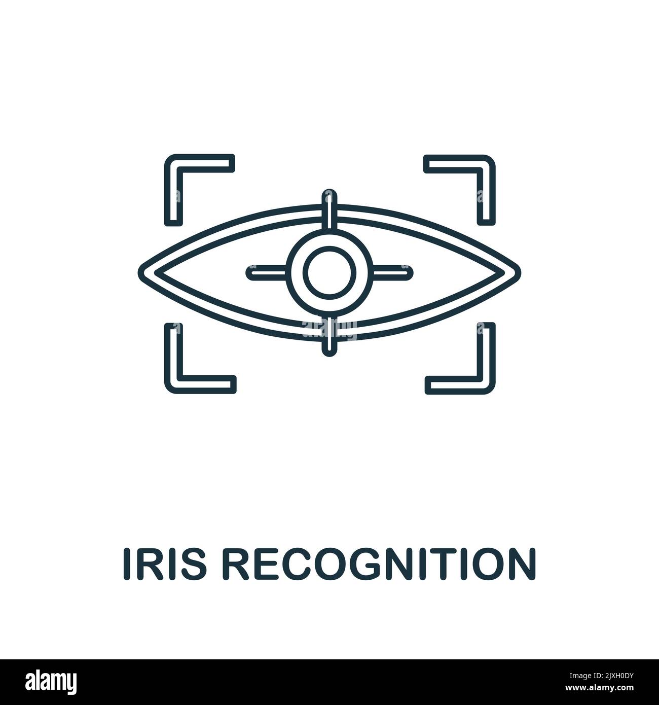 Iris identification Stock-Vektorgrafiken kaufen - Alamy